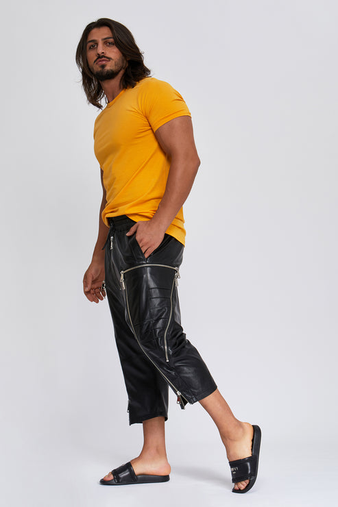 Suvi NYC Men's capri leather pants. Real Turkish leather. Lambskin. So ...