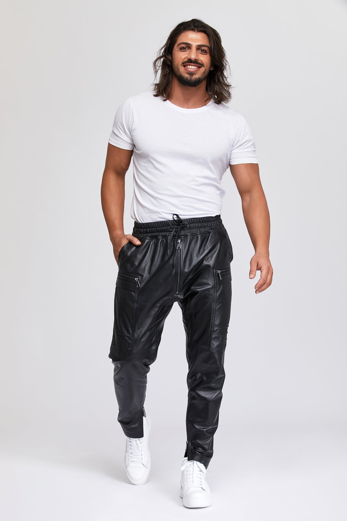 Men's loose fit Leather Pants. 100% High-End Quality Turkish Leather ...